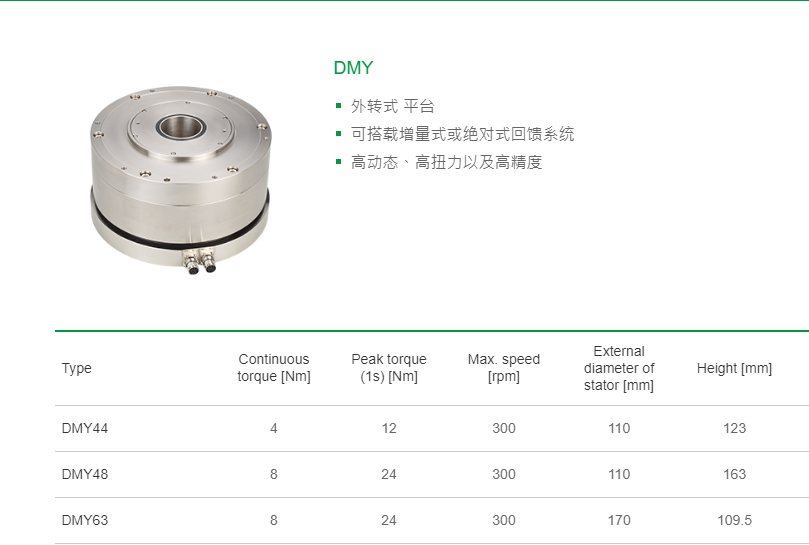 直驱马达-DMY-DD马达-HIWIN|直驱转台|直线模组|直线电机|-天津龙创恒盛实业有限公司